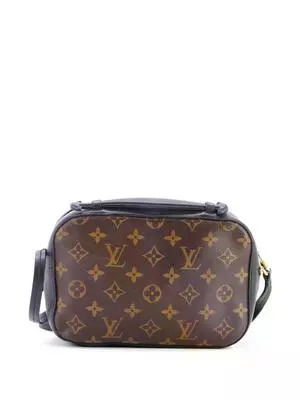 LOUIS VUITTON Saintonge Handbag Monogram Canvas With Leather - Black