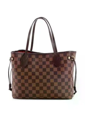 LOUIS VUITTON Neverfull Nm Damier Pm Tote Bag - Brown