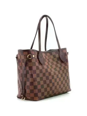 LOUIS VUITTON Neverfull Nm Damier Pm Tote Bag - Brown