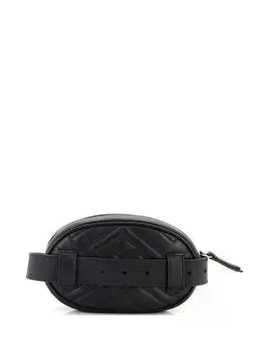 Gucci Gg Marmont Matelasse Leather Belt Bag - Black