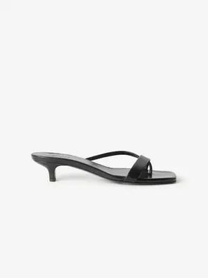 HOUSE OF DAGMAR Heeled Nappa Leather Sandals