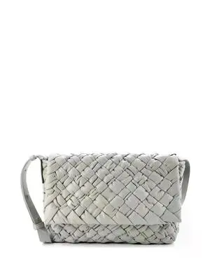 Bottega Veneta Rumple Messenger Bag Intrecciato Leather Medium