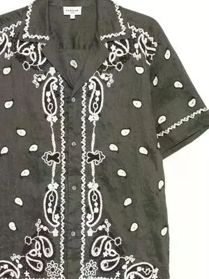 P.a.r.o.s.h Embroidered Paisley Shirt - Grey