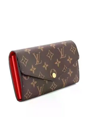 LOUIS VUITTON Sarah Wallet Nm Monogram Canvas Small Wallets - Brown