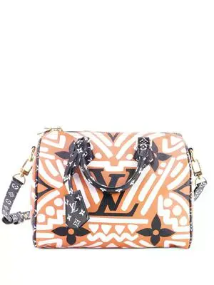 LOUIS VUITTON Speedy Bandouliere 25 Satchel Limited Edition Crafty Monogram Giant - Orange