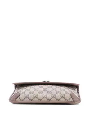 Gucci Neo Vintage Flap Messenger Gg Coated Canvas Small Crossbody Bag - Brown