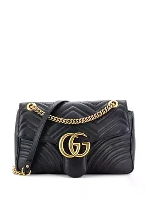 Gucci Gg Marmont Medium Shoulder Bag - Black