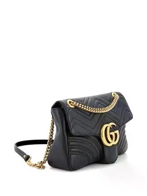Gucci Gg Marmont Medium Shoulder Bag - Black
