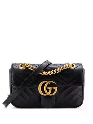 Gucci Gg Marmont Mini Crossbody Bag - Black