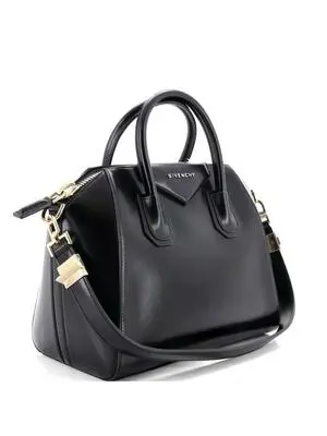 Givenchy Antigona Small Satchel Glazed Leather - Black