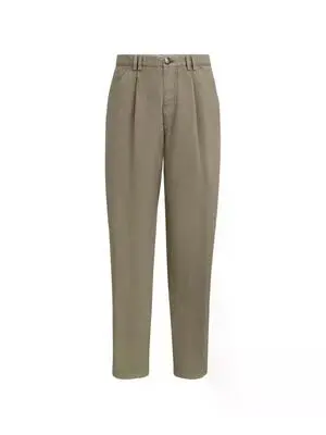 Brunello Cucinelli Garment-dyed Pleated Trousers - Green