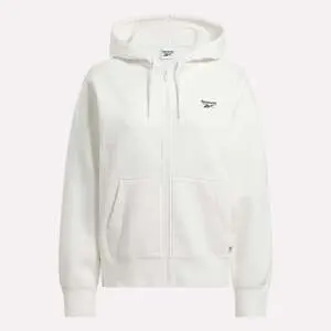 REEBOK Small Vector Full Zip Sweatshirt - Vector Chalk Heather
