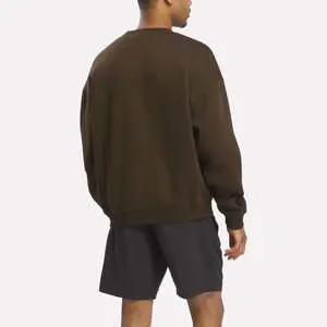 REEBOK Union Jack Logo Crewneck Sweatshirt - Espresso