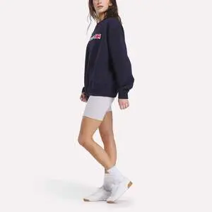 REEBOK Union Jack Logo Crewneck Sweatshirt
