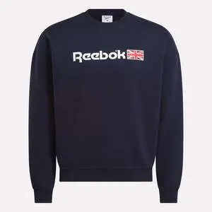 REEBOK Union Jack Logo Crewneck Sweatshirt