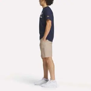 REEBOK Crushers Stacked Logo Tee - Navy