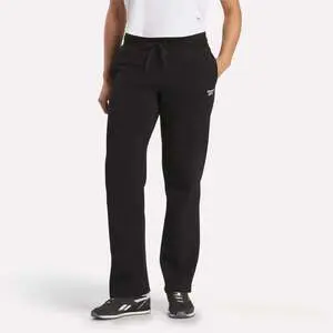 REEBOK Classic Cotton Blend Sweatpants With Drawstring Waist - Black