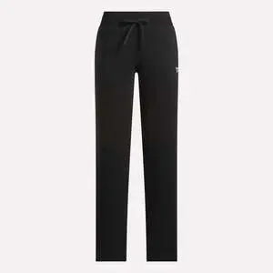 REEBOK Classic Cotton Blend Sweatpants With Drawstring Waist - Black