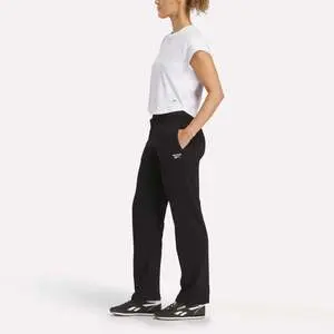 REEBOK Classic Cotton Blend Sweatpants With Drawstring Waist - Black