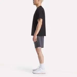 REEBOK Small Logo Crewneck Short Sleeve T-shirt - Black