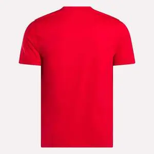 REEBOK Small Logo Crewneck Short Sleeve T-shirt - Vector Red