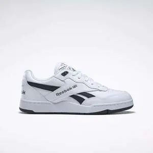 REEBOK Bb 4000 Ii "vintage Hoops" Leather Sneakers - Ftwr White/core Black/pure Grey