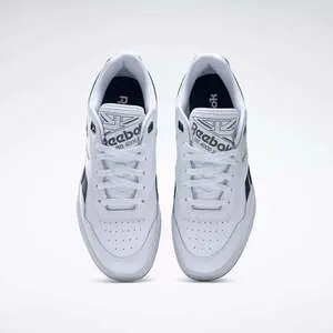 REEBOK Bb 4000 Ii "vintage Hoops" Leather Sneakers - Ftwr White/core Black/pure Grey