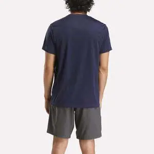 REEBOK Short Sleeve Tech Training T-shirt - Vector Navy
