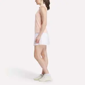 REEBOK Micro Pique Sleeveless Polo Shirt - Future Pink/faded Rose