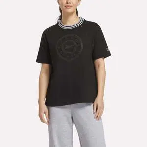 REEBOK Lawn Club Logo T-shirt - Black