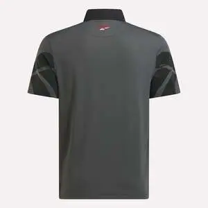 REEBOK Signature Vector Colorblocked Polo Shirt - Black