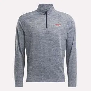 REEBOK Quarter Zip Sweatshirt - Vector Navy
