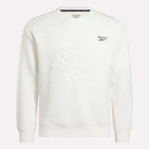 REEBOK Scuba Knit Crewneck Sweatshirt - Chalk