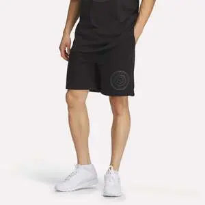 REEBOK Crest Cotton Fleece Shorts - Black