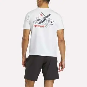 REEBOK England Football Graphic T-shirt - White