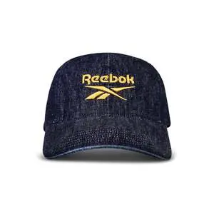REEBOK Logo Denim Cap - Dark Denim W/ Gold Logo