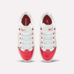 REEBOK Spikeless Golf Shoes With Leather Upper And Contrasting Toe - White/vector Red