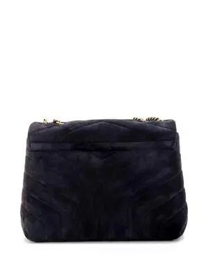 Saint Laurent Loulou Matelasse Chevron Small Shoulder Bag - Blue