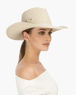 Eric Javits Western Straw Hat With