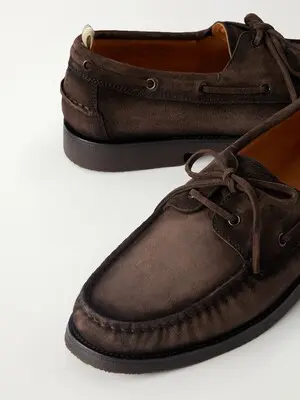 Officine Creative Balfron 002 Suede Boat Shoes - Brown