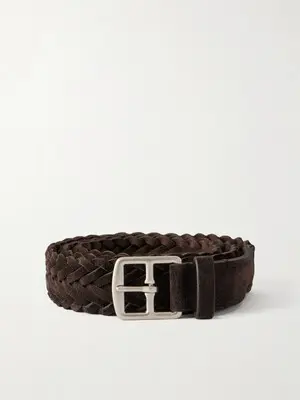 Officine Creative 3cm Woven Belt - Brown