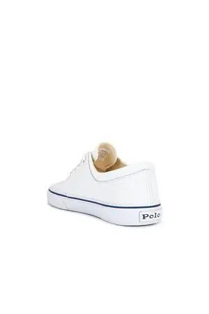 Polo Ralph Lauren Faxon Leather Low Top Sneaker - White