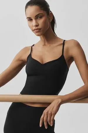 Alo Yoga Airbrush Refined Bra Tank Top - Black