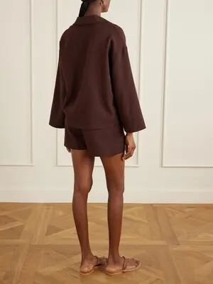 Tove Poplin Sleeveless Blouse - Brown