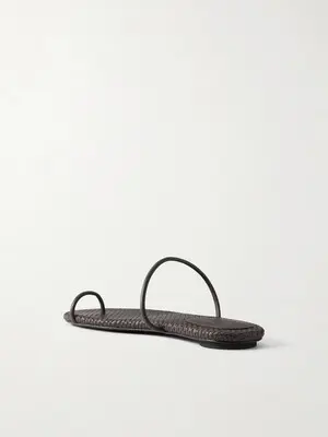 ST. AGNI Woven Leather Sandals