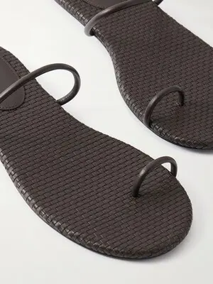 ST. AGNI Woven Leather Sandals