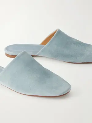 AeydĒ Rega Suede Slides - Blue