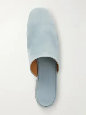 AeydĒ Rega Suede Slides - Blue