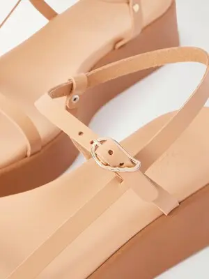 ANCIENT GREEK SANDALS Politia Leather Platform Sandals