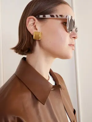 Celine Cat Eye Acetate Sunglasses - Brown